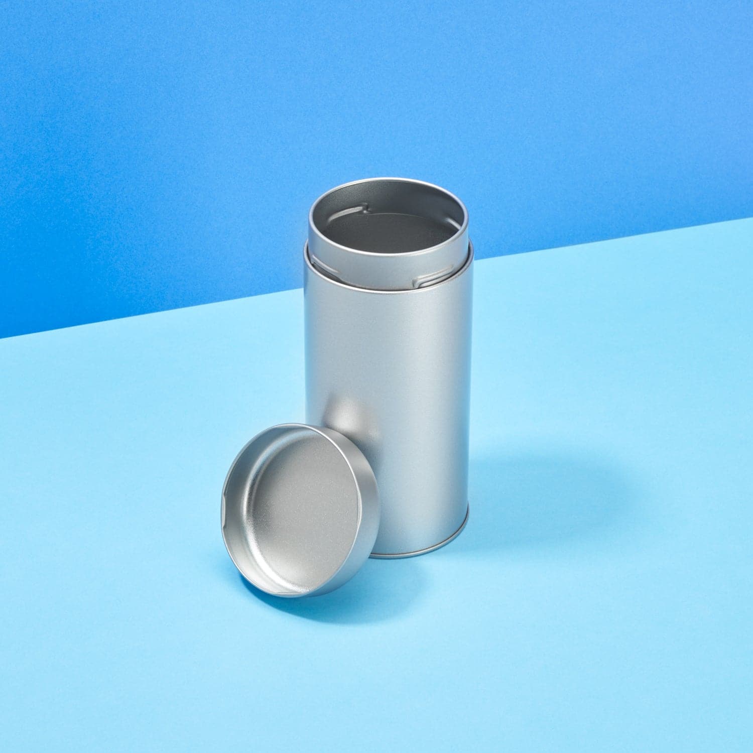 Silver Round Tin | Coffee Tins | Metal Packaging