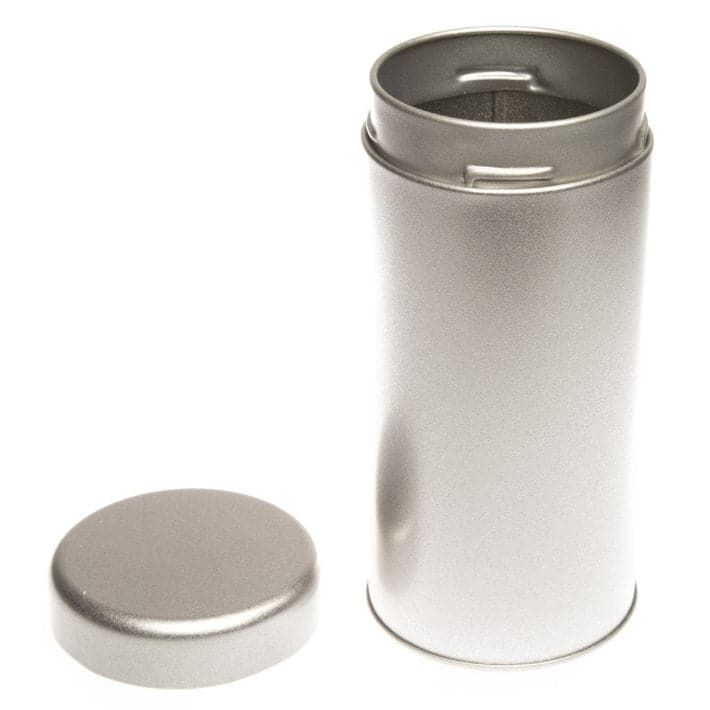Silver Round Tin | Coffee Tins | Metal Packaging– Tinware Direct Ltd