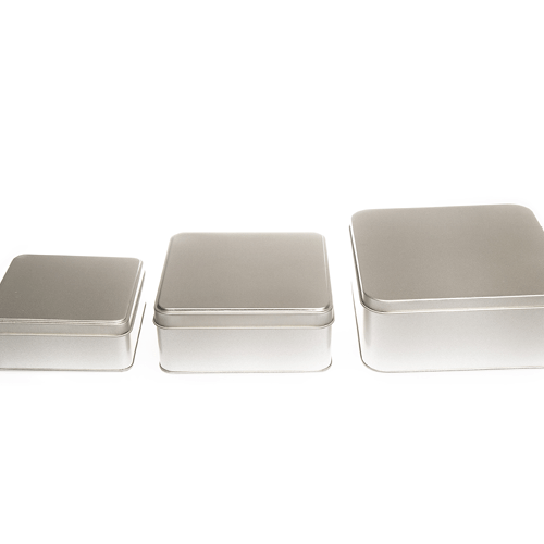 Square Silver Packaging | Metal Biscuit Tins | Tinware Direct – Tinware ...