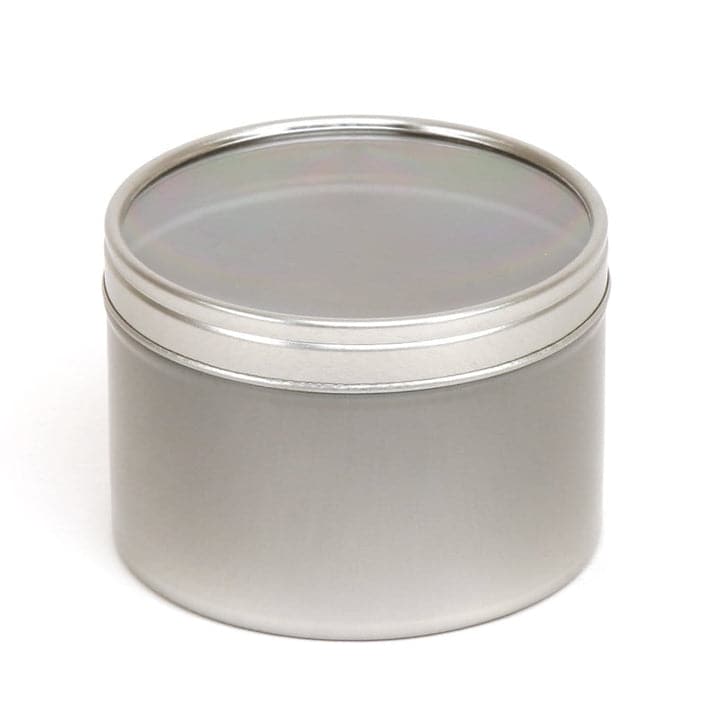 Round Tins With Windows | Candle Tins Wholesale UK – Tinware Direct